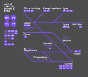 Cebu Jeepney Routes | Cebu Jeep Code and Route Map
